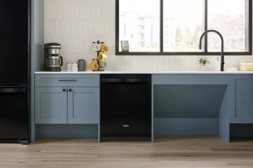 Whirlpool - WDT550SAPB - 44 dBA ADA Compliant Dishwasher Flush with ...